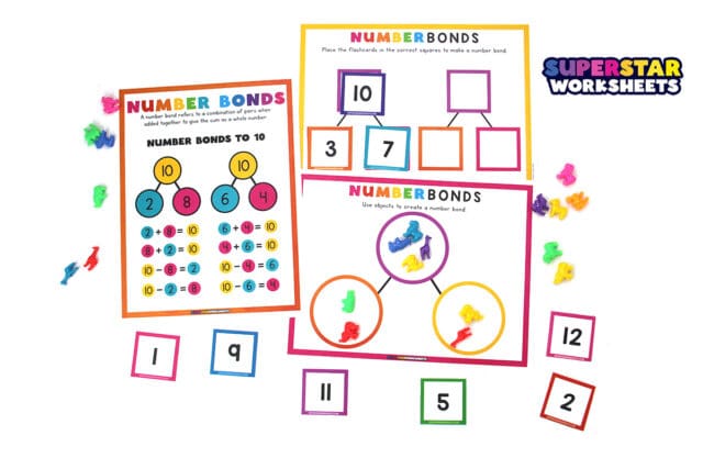 Number Bonds - Superstar Worksheets