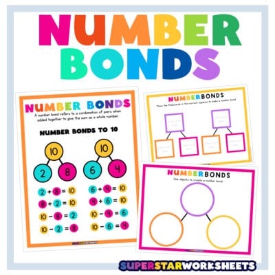 Number Bonds - Superstar Worksheets