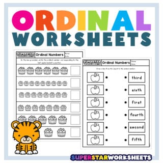 Ordinal Numbers Worksheets - Superstar Worksheets