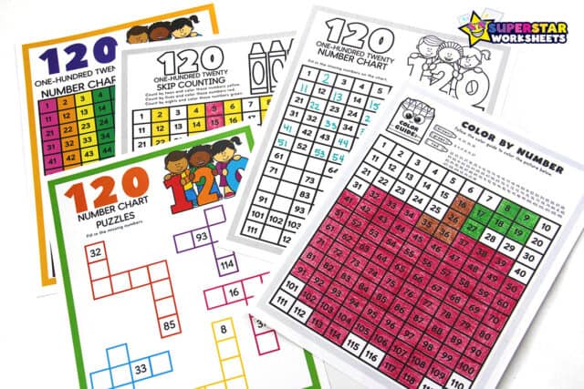 120 Chart - Superstar Worksheets