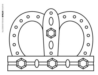 Crown Template (Free Printables) - Superstar Worksheets