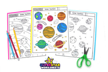 Solar System Coloring Pages (Free Printables) - Superstar Worksheets