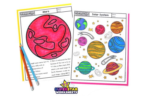 Solar System Coloring Pages (Free Printables) - Superstar Worksheets