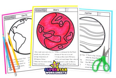 Solar System Coloring Pages - Superstar Worksheets