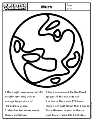 Solar System Coloring Pages - Superstar Worksheets