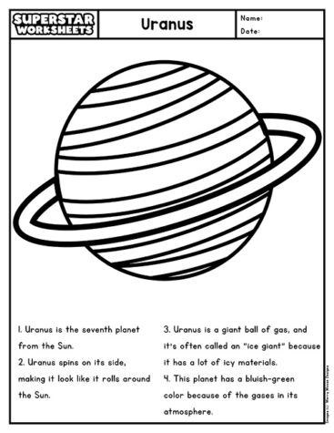 Solar System Coloring Pages - Superstar Worksheets