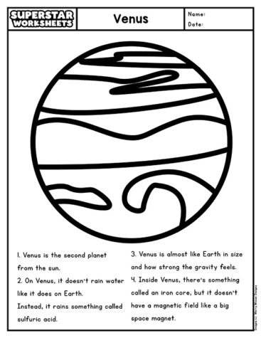 Solar System Coloring Pages - Superstar Worksheets