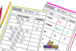 Tally Marks - Superstar Worksheets