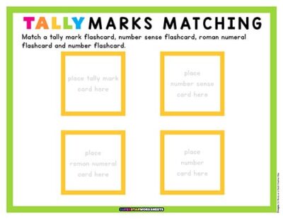 Tally Marks - Superstar Worksheets