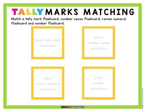 Tally Marks - Superstar Worksheets