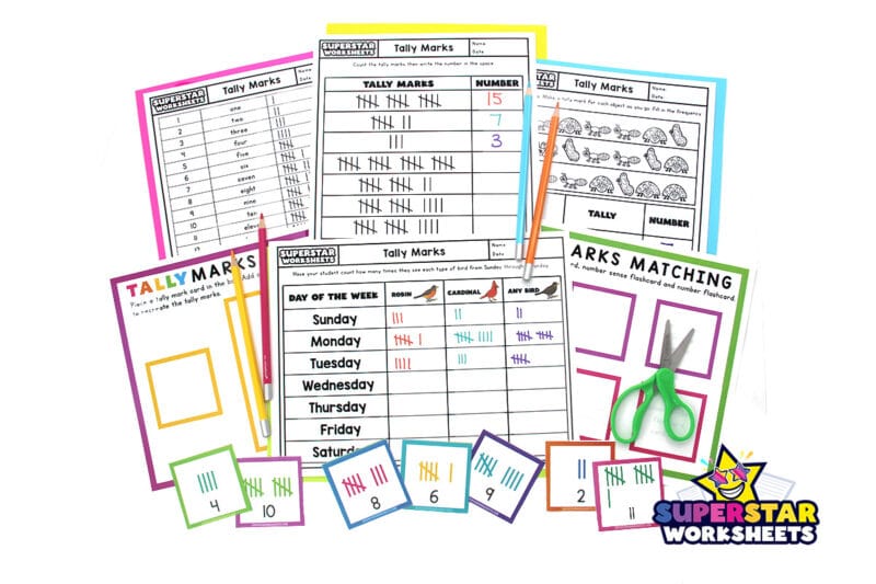 Tally Marks - Superstar Worksheets