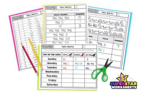 Tally Marks - Superstar Worksheets