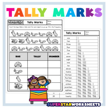 Tally Marks - Superstar Worksheets
