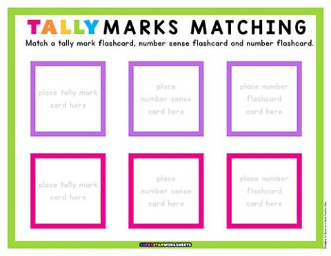 Tally Marks - Superstar Worksheets