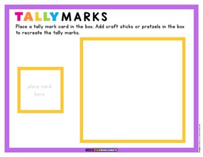 Tally Marks - Superstar Worksheets