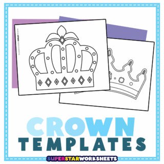 Crown Template (Free Printables) - Superstar Worksheets