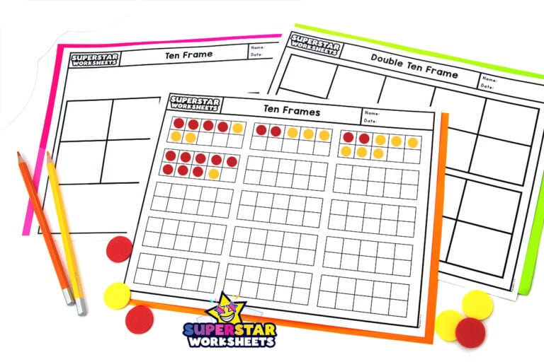 Ten Frame - Superstar Worksheets