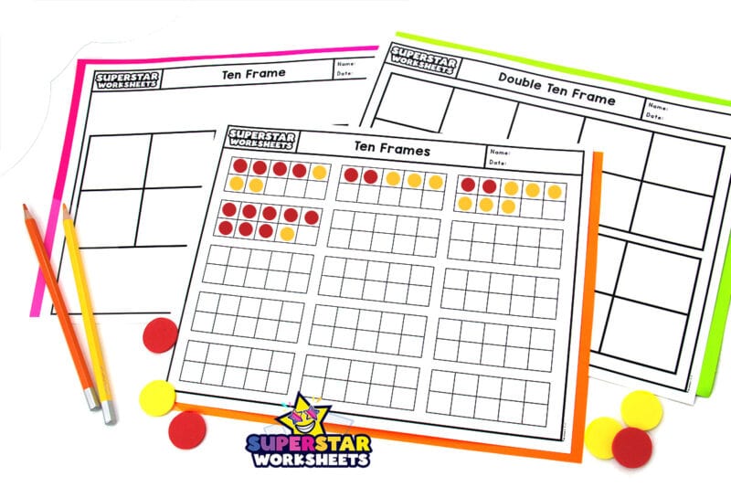 Ten Frame - Superstar Worksheets