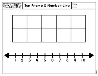 Ten Frame - Superstar Worksheets
