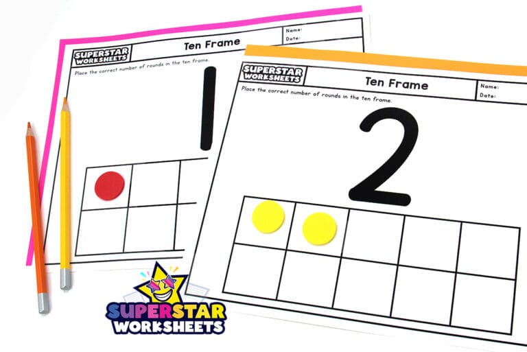 Ten Frame - Superstar Worksheets