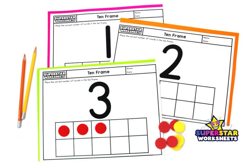 Ten Frame - Superstar Worksheets