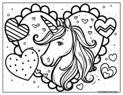 Valentine's Day Coloring Pages (Free Printables) - Superstar Worksheets