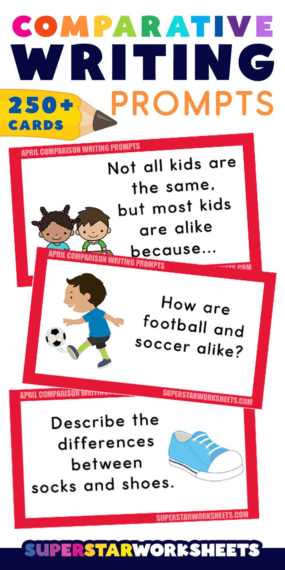 Comparision Writing Prompts - Superstar Worksheets