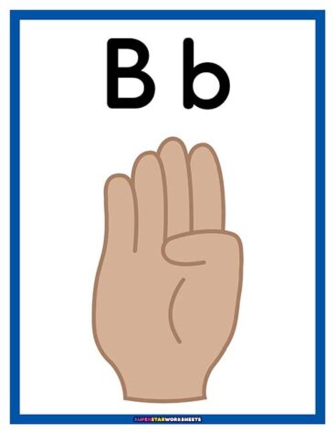 ASL Alphabet Chart - Superstar Worksheets