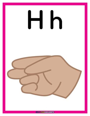 ASL Alphabet Chart - Superstar Worksheets