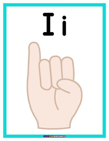 ASL Alphabet Chart - Superstar Worksheets