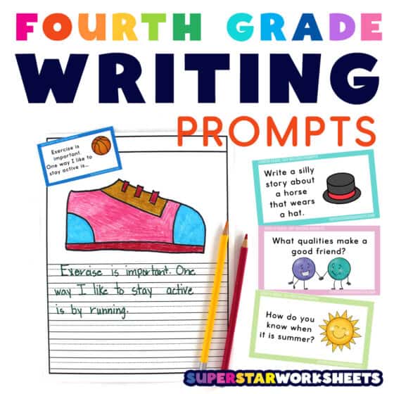 Fourth Grade Writing Prompts - Superstar Worksheets