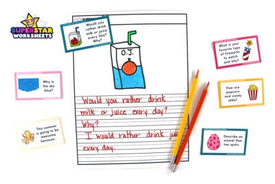 Fourth Grade Writing Prompts - Superstar Worksheets
