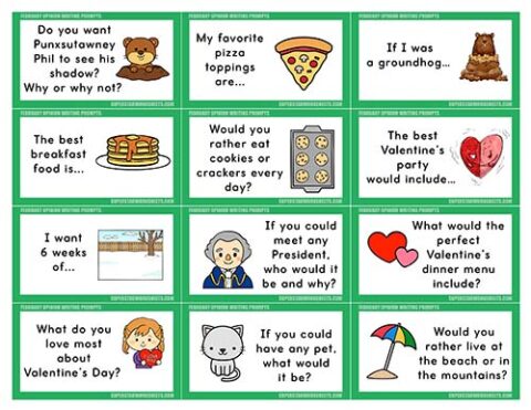 Opinion Writing Prompts - Superstar Worksheets