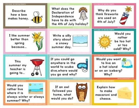Fifth Grade Writing Prompts - Superstar Worksheets