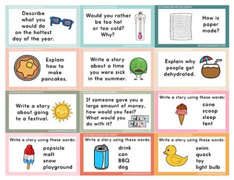 Fifth Grade Writing Prompts - Superstar Worksheets