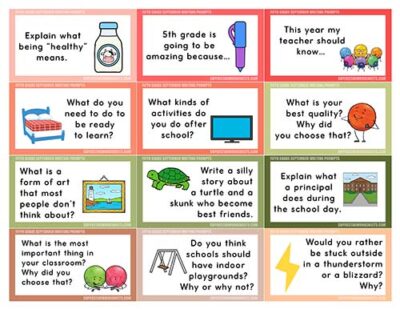 Fifth Grade Writing Prompts - Superstar Worksheets