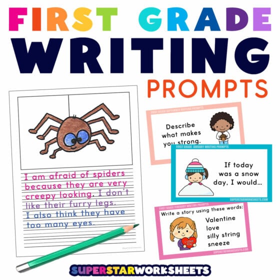 First Grade Writing Prompts - Superstar Worksheets