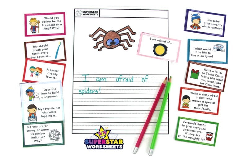 First Grade Writing Prompts - Superstar Worksheets