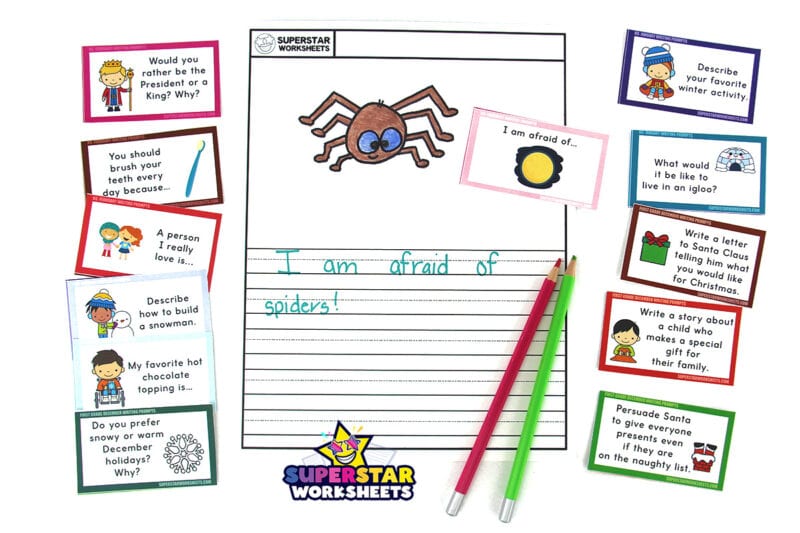 First Grade Writing Prompts - Superstar Worksheets