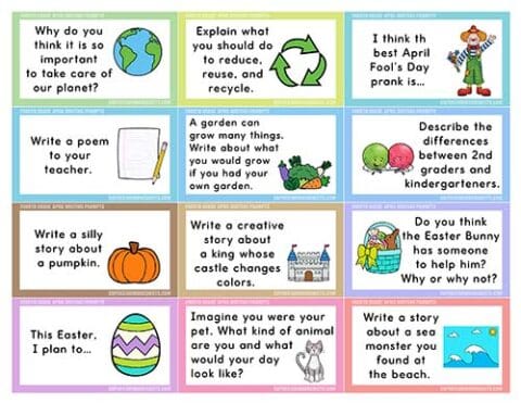 Fourth Grade Writing Prompts - Superstar Worksheets