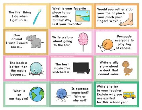 Fourth Grade Writing Prompts - Superstar Worksheets