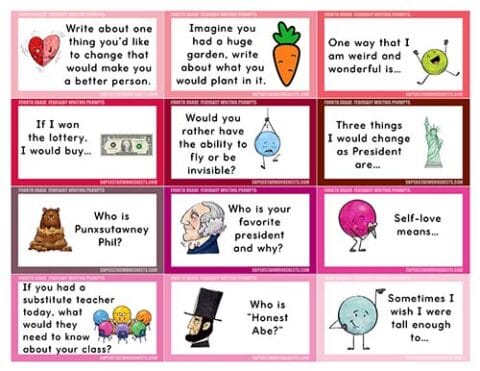Fourth Grade Writing Prompts - Superstar Worksheets