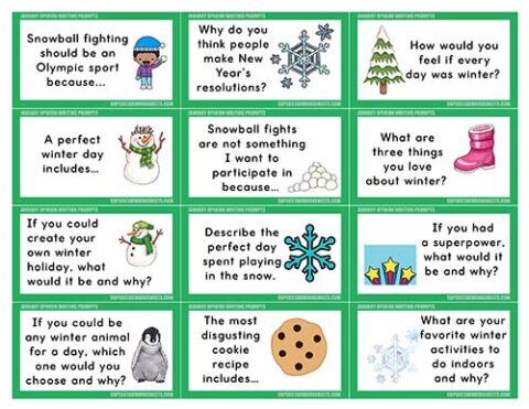 Opinion Writing Prompts - Superstar Worksheets