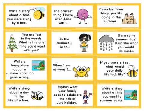 Narrative Writing Prompts - Superstar Worksheets