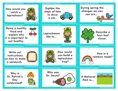 Informative Writing Prompts - Superstar Worksheets