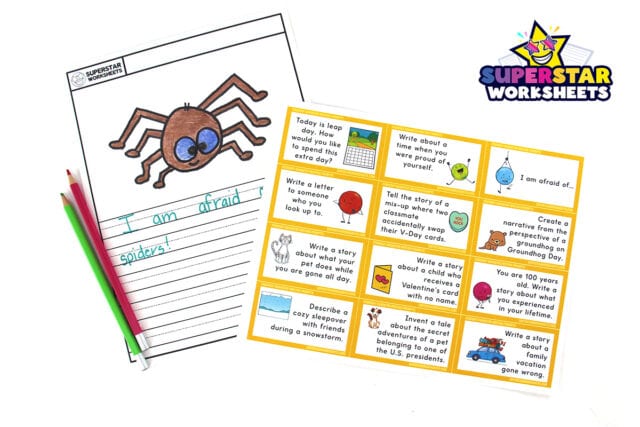 Narrative Writing Prompts - Superstar Worksheets