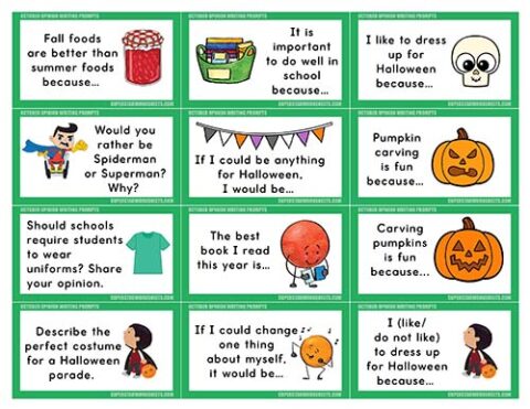 Opinion Writing Prompts - Superstar Worksheets