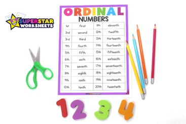 Ordinal Numbers - Superstar Worksheets