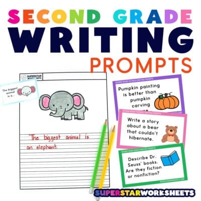 Second Grade Writing Prompts - Superstar Worksheets