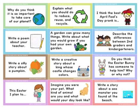 Second Grade Writing Prompts - Superstar Worksheets